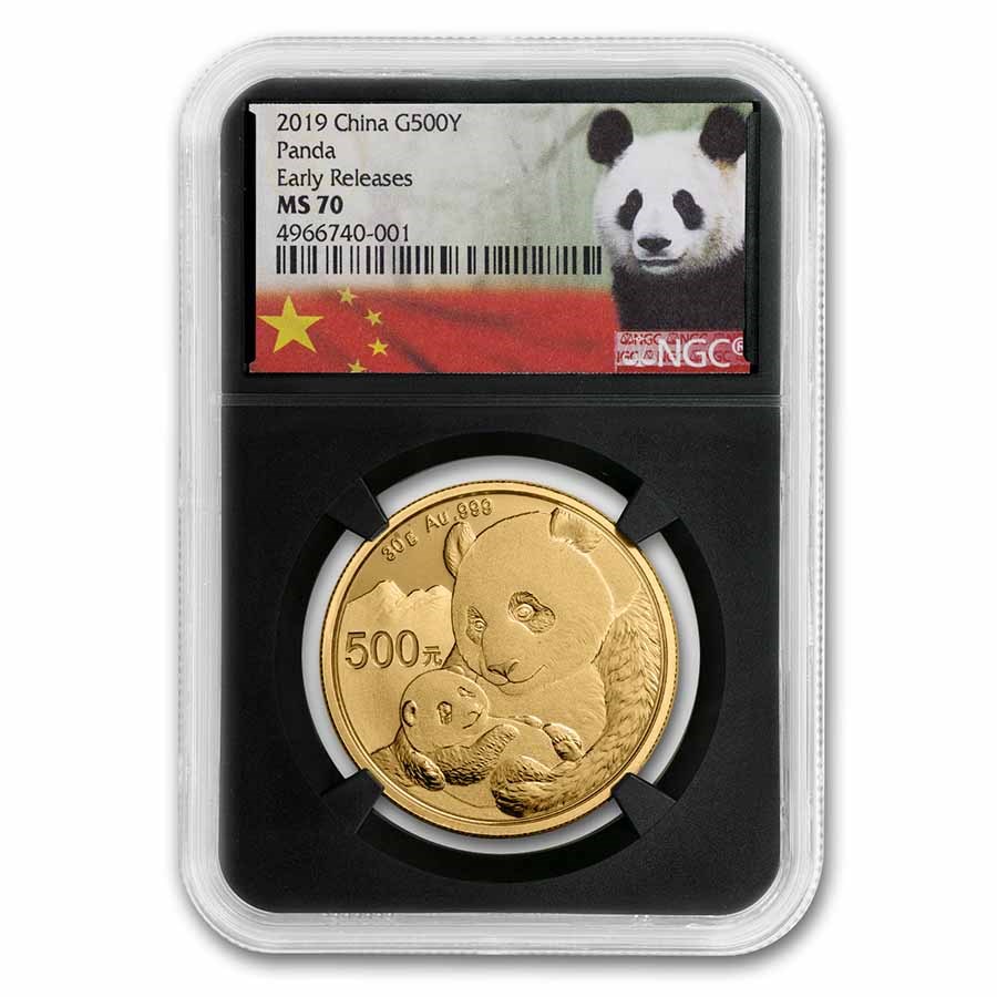 Buy 2019 China 30 Gram Gold Panda MS-70 NGC (ER) | APMEX