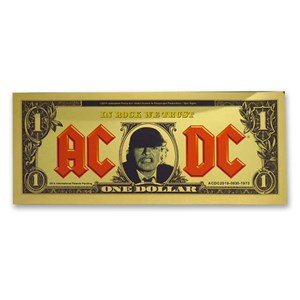 Buy 2019 Cook Islands 1/10 gram Gold AC/DC Foil Gold Note | APMEX