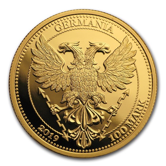 Buy 2019 Germania Gold Oak Leaf Proof Round (w/Box & COA) | APMEX