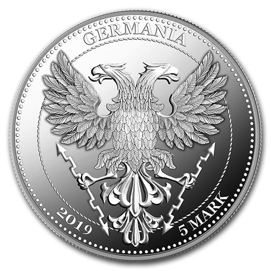 Buy 2019 Germania Oak Leaf 1 oz Silver Round Proof (w/Box & COA) | APMEX