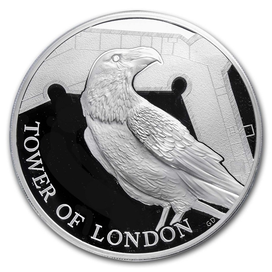 Buy 2019 Great Britain £10 5 oz Silver Proof Legend of the Ravens | APMEX