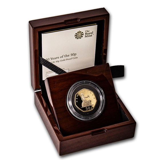 Buy 2019 Great Britain Gold 50 Year Anniversary of the 50 pence Proof ...