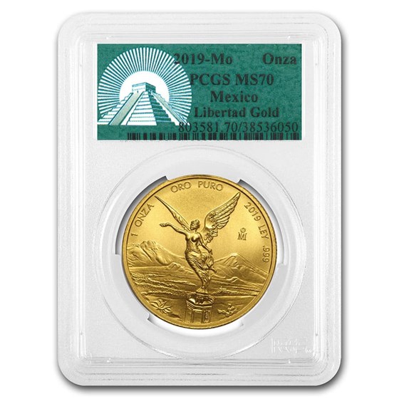 Buy 2019 Mexico 1 oz Gold Libertad MS-70 PCGS (Green Label) | APMEX