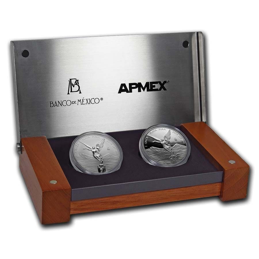 Buy 2-Coin 2019 Mexican Silver Libertad Proof/Reverse Proof Set | APMEX