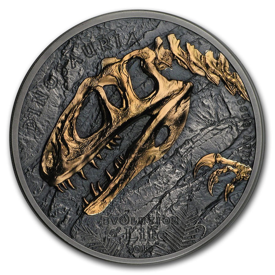 Buy 2019 Mongolia 1 oz Silver Evolution of Life Sinraptor | APMEX