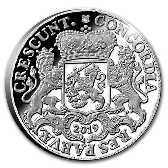 Buy 2019 Netherlands 1 oz Silver Ducaton Silver Rider Proof Restrike ...