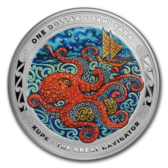 Buy 2019 New Zealand 2-Coin Silver Kupe - The Great Navigator Set | APMEX
