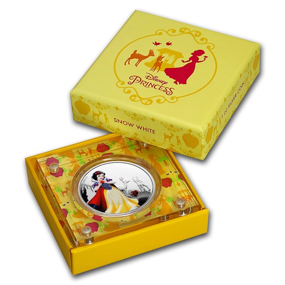 Buy 2019 Niue 1 oz Silver $2 Disney Princess Snow White w/Gemstone | APMEX