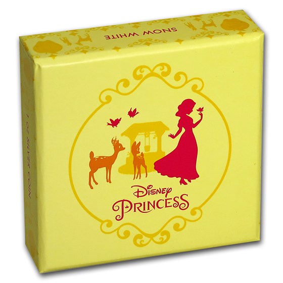 Buy 2019 Niue 1 oz Silver $2 Disney Princess Snow White w/Gemstone | APMEX