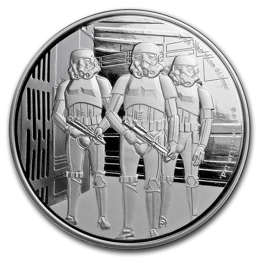 Buy 2019 Niue 1 oz Silver $2 Star Wars Stormtrooper (w/Box, COA) | APMEX