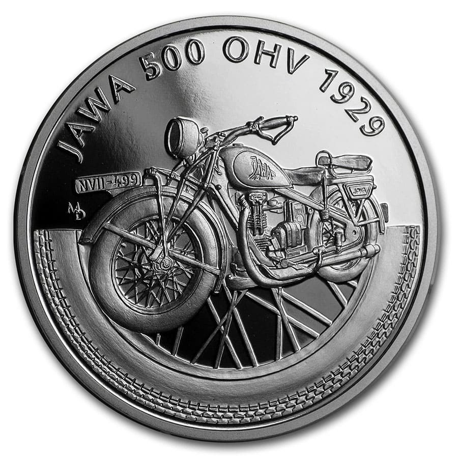 Buy 2019 Niue 1 oz Silver Proof Coin on Wheels: Jawa Motorcycle | APMEX