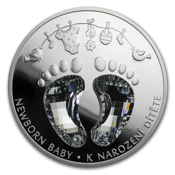 Buy 2019 Niue 1 oz Silver Proof Crystal Coin: Newborn Baby | APMEX