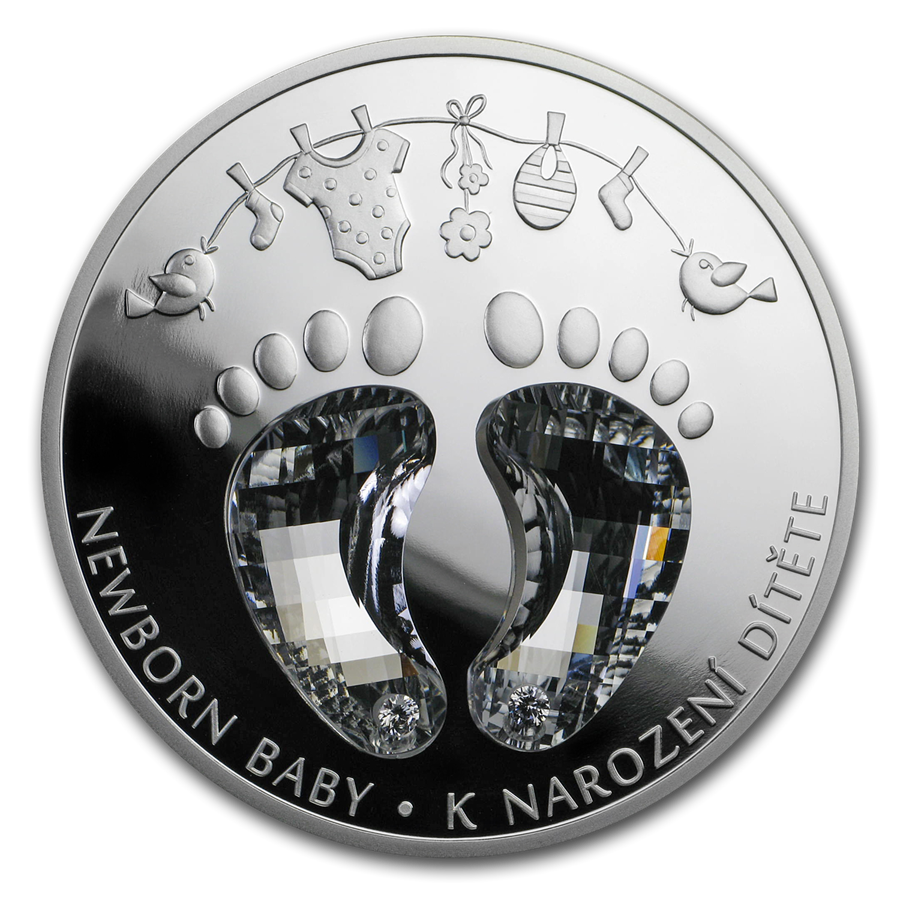 Buy 2019 Niue 1 oz Silver Proof Crystal Coin: Newborn Baby | APMEX