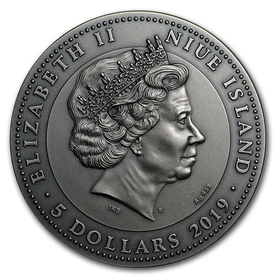 Buy 2019 Niue 2 oz Antique Silver Mask of Plague Doctor | APMEX