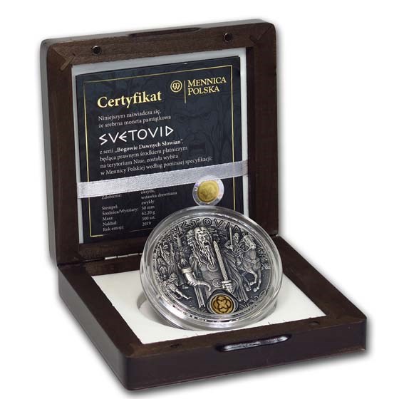Buy 2019 Niue 2 oz Antique Silver Slavic Gods: Svetovid God of War | APMEX