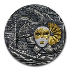 Buy 2019 Niue 2 oz Silver Venetian Mask | APMEX
