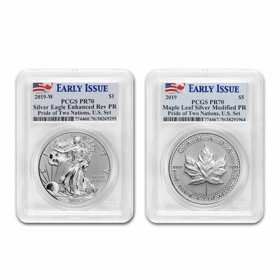 Buy 2019 Pride of Two Nations 2-Coin Set PR-70 PCGS (Early Issue) | APMEX