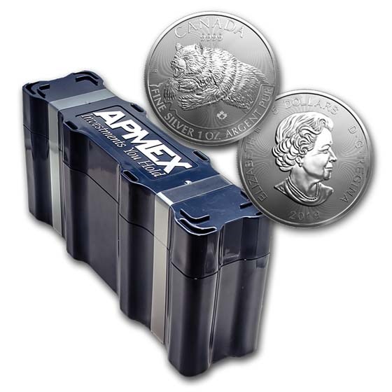 Buy 2019 RCM 100-Coin Silver Predator Grizzly APMEX Mini Monster Box ...