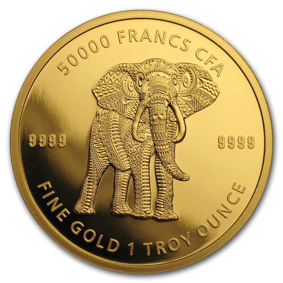 Buy 2019 Republic of Chad 1 oz Gold Mandala Elephant BU | APMEX