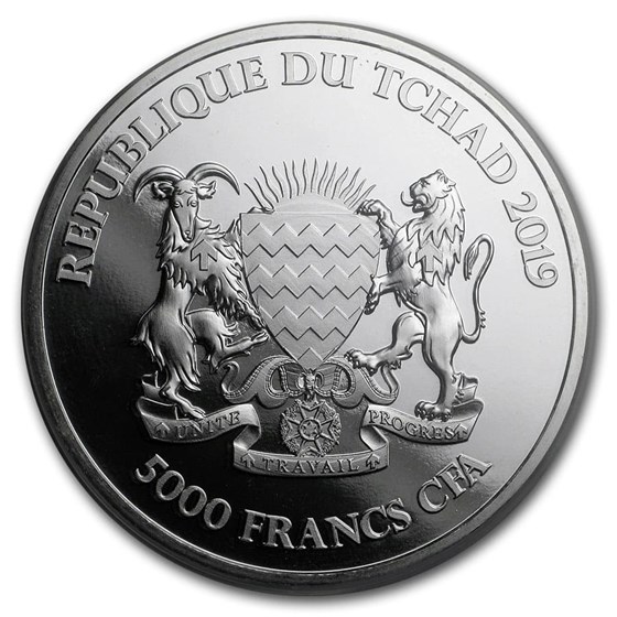 Buy 2019 Republic of Chad 1 oz Silver Mandala Elephant PCGS MS-69 FS ...