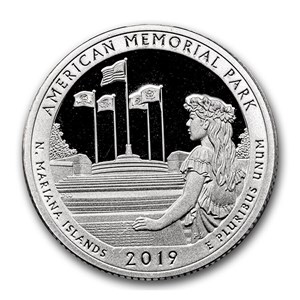 Buy 2019-S ATB Quarter American Memorial Park Silver Proof | APMEX