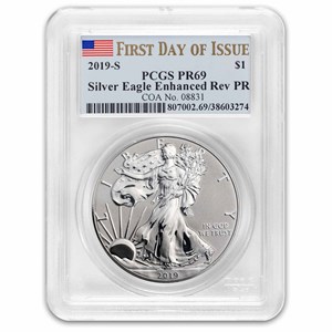 Buy 2019-S Enhanced Reverse Proof Silver Eagle PR-69 PCGS (FDI) | APMEX