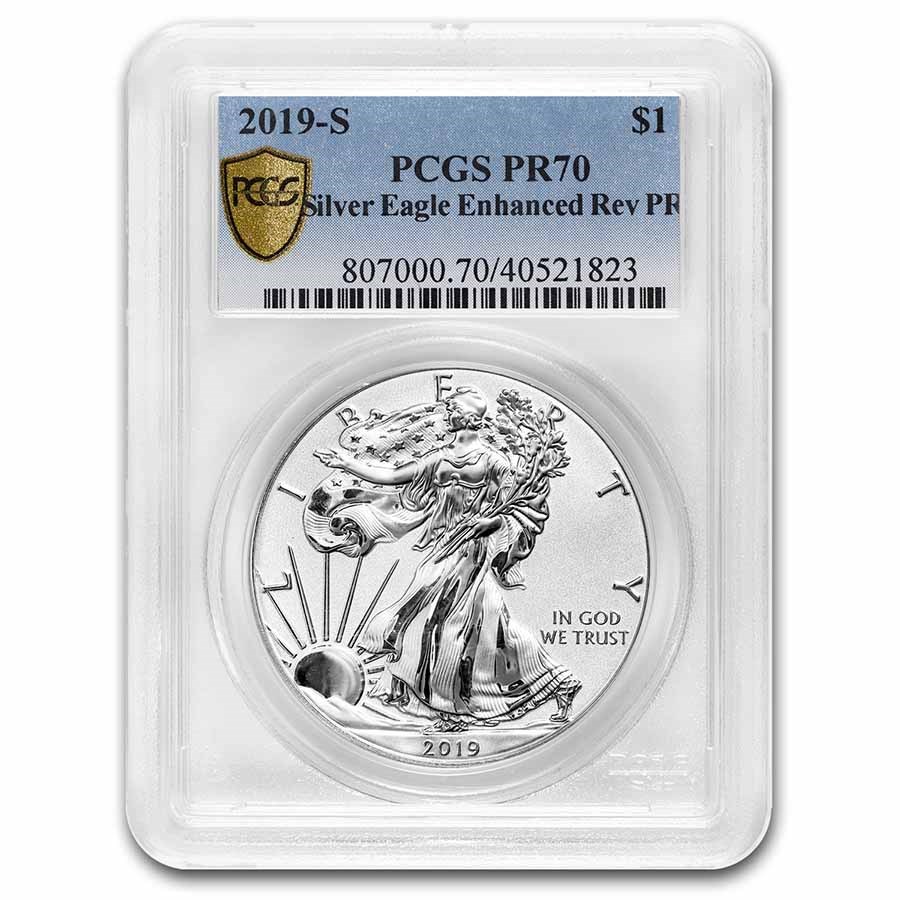 Buy 2019 S Enhanced Reverse Silver Eagle PR-70 | APMEX