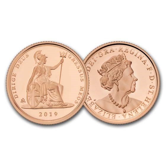Buy 2019 Saint Helena 5-Coin Gold Queen Victoria Sovereign Proof Set ...
