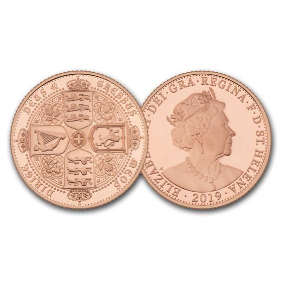 Buy 2019 Saint Helena 5-Coin Gold Queen Victoria Sovereign Proof Set ...