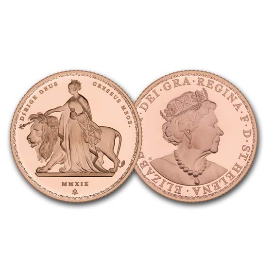 Buy 2019 Saint Helena 5-Coin Gold Queen Victoria Sovereign Proof Set ...