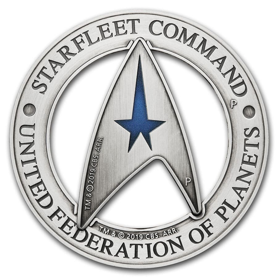 Buy 2019 TUV 3 oz Ag Starfleet Command Holey Dollar & Delta Coin Set ...