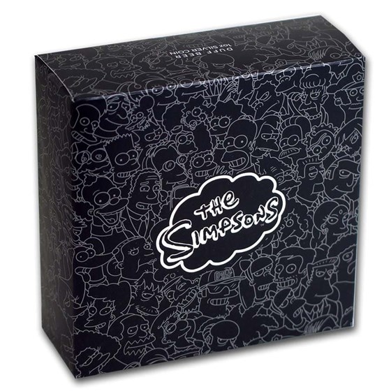 Buy 2019 1 oz Silver Simpsons Duff Beer Colorized Pf | APMEX