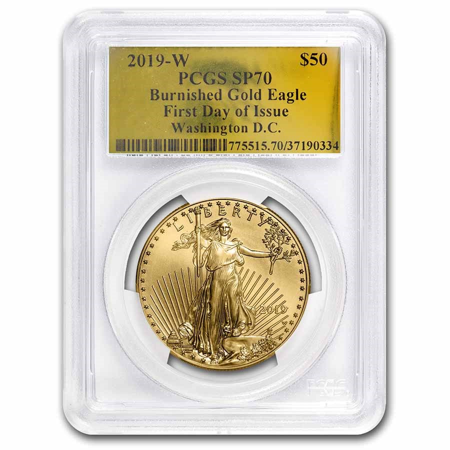 Buy 2019 W 1 oz Burnished Gold Eagle SP-70 PCGS | APMEX