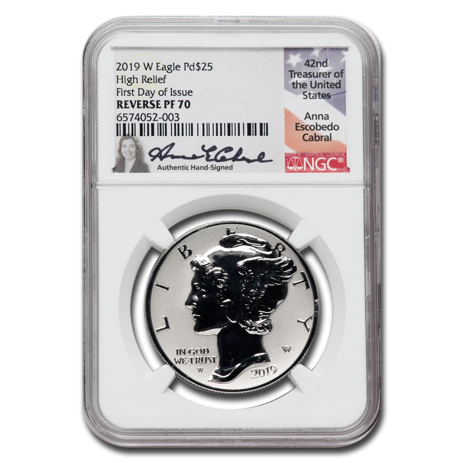 Buy 2019-W 1 oz Reverse Proof Palladium Eagle PF-70 NGC (FDI, Cabral ...