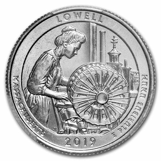 Buy 2019-W ATB Quarter Lowell National Hist. Park MS-65 PCGS | APMEX