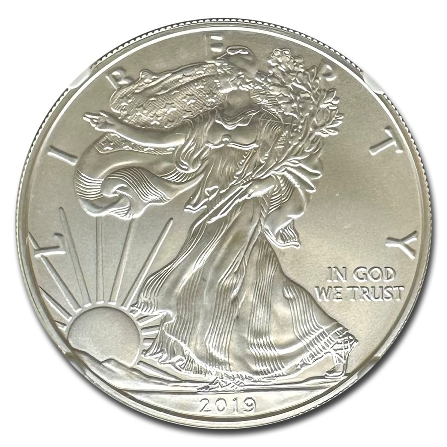 Buy 2019-W Burnished American Silver Eagle SP/MS-69 NGC | APMEX