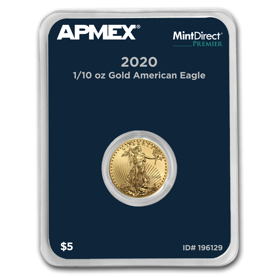 Buy 2020 1/10 oz American Gold Eagle (MintDirect® Premier Single) Coin Online | 1/10 oz Gold ...