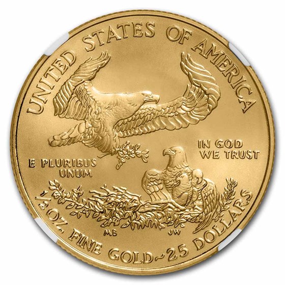 Buy 2020 1/2 oz Gold Eagle MS-70 NGC (FDI, Anna Cabral Signed) | APMEX