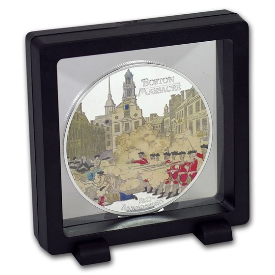 Buy 2020 2 oz Ag $2 American Revolution 250th Anniv Boston Massacre | APMEX