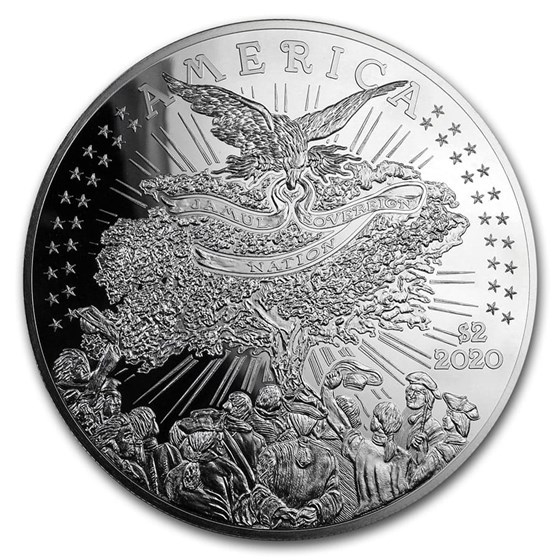Buy 2020 2 oz Ag $2 American Revolution 250th Anniv Boston Massacre | APMEX