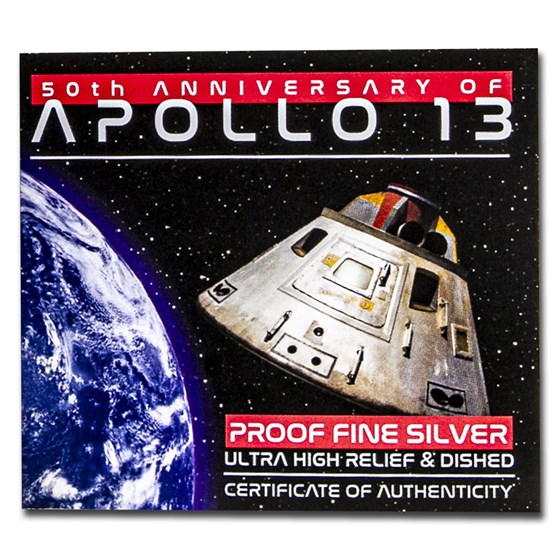 Buy 2020 ASC 2 oz Silver Proof 50th Anniversary of Apollo 13 | APMEX