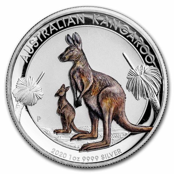 Buy 2020 Australian 1 oz Silver Kangaroo Colorized HR PF-70 UC | APMEX