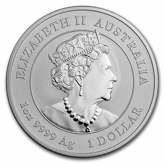 2020 Australia 1 oz Silver Lunar Mouse Gilded (No COA)