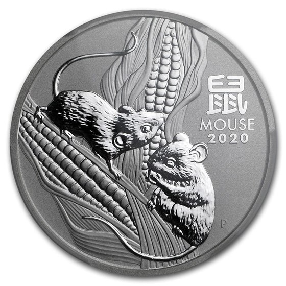 Buy 2020 Australia 2 oz Silver Lunar Mouse MS-70 PCGS (FS, Red Label ...