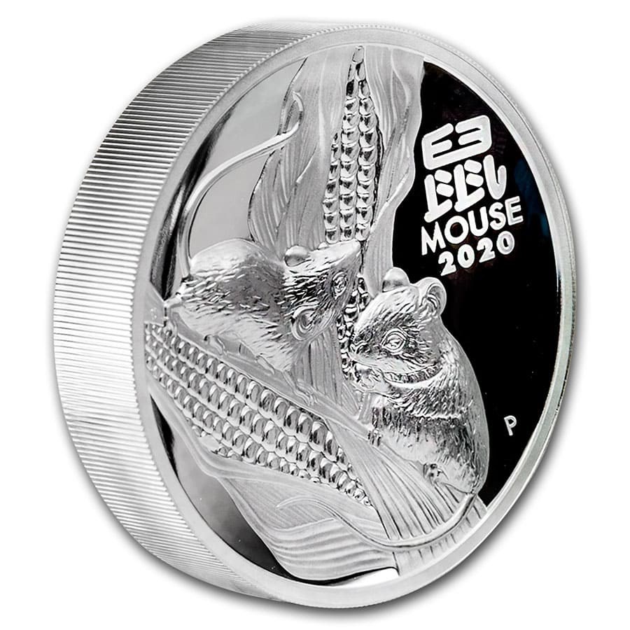 Buy 2020 Australia 5 oz Silver Lunar Mouse Proof (HR, w/Box & COA) | APMEX