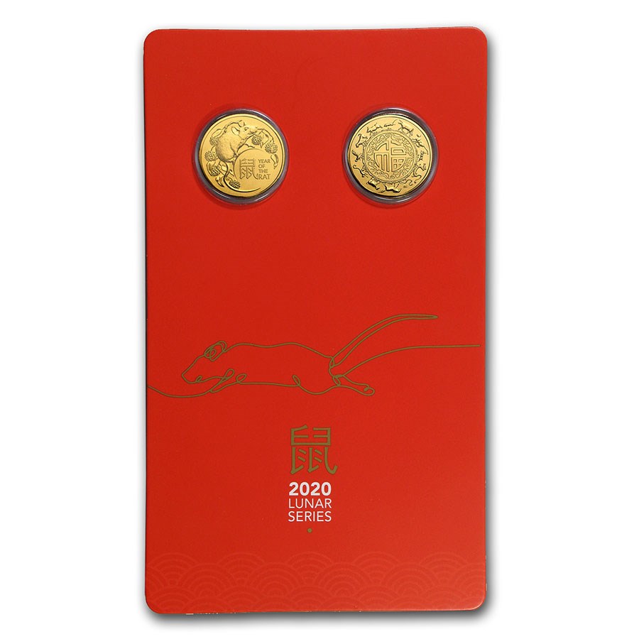 Buy 2020 Australia Uncirculated Lunar Year of the Rat Two-Coin Set | APMEX