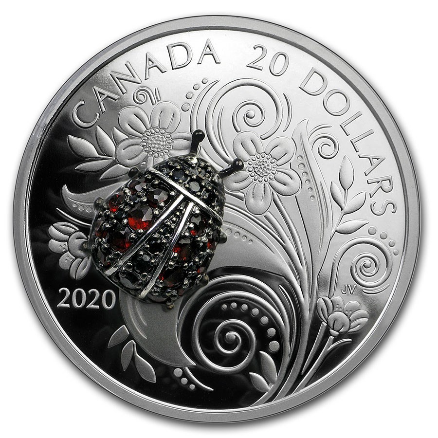 Buy 2020 Canada 1 oz Silver $20 Bejeweled Bugs: Ladybug | APMEX