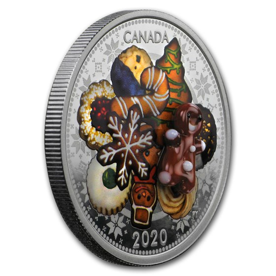 Buy 2020 Canada 1 oz Silver $20 Holiday Cookies (Murano Glass) | APMEX