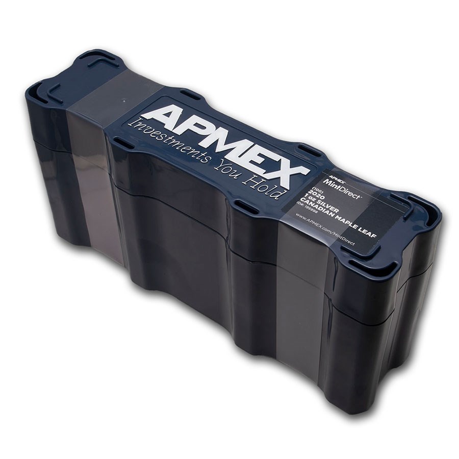 Buy 2020 Canada 100-Coin Silver Maple Leaf APMEX Mini Monster Box | APMEX