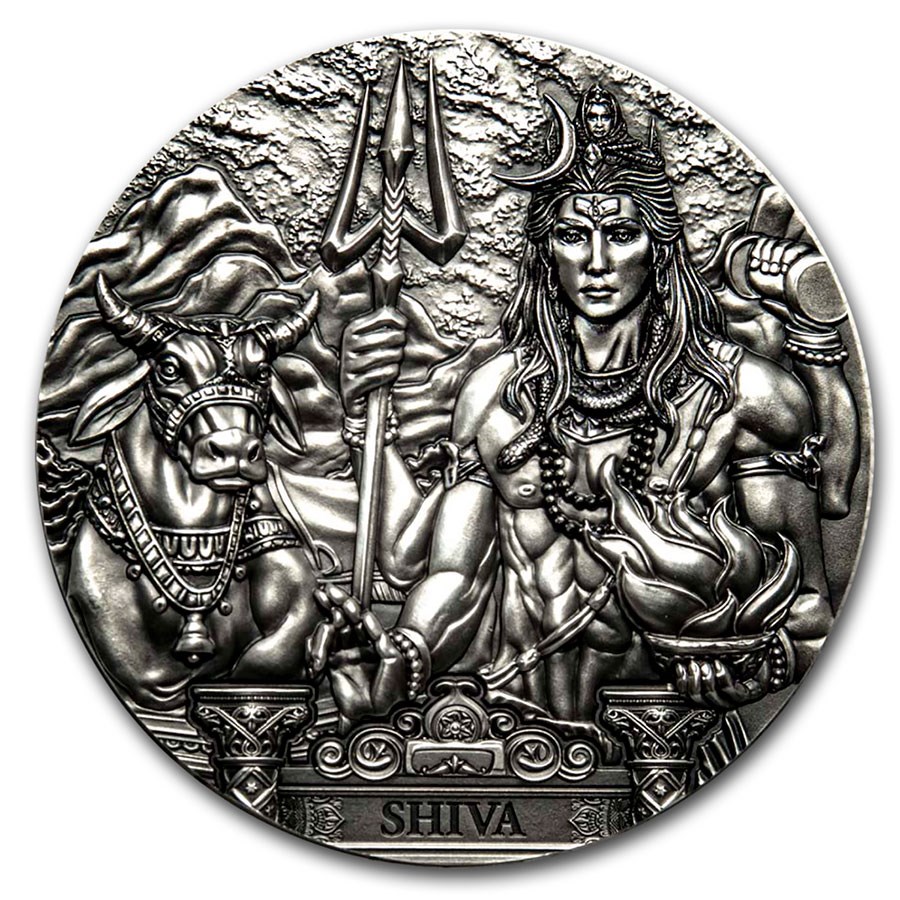 Buy 2020 Cook Islands 3 oz Silver Antique Gods of the World (Shiva) | APMEX